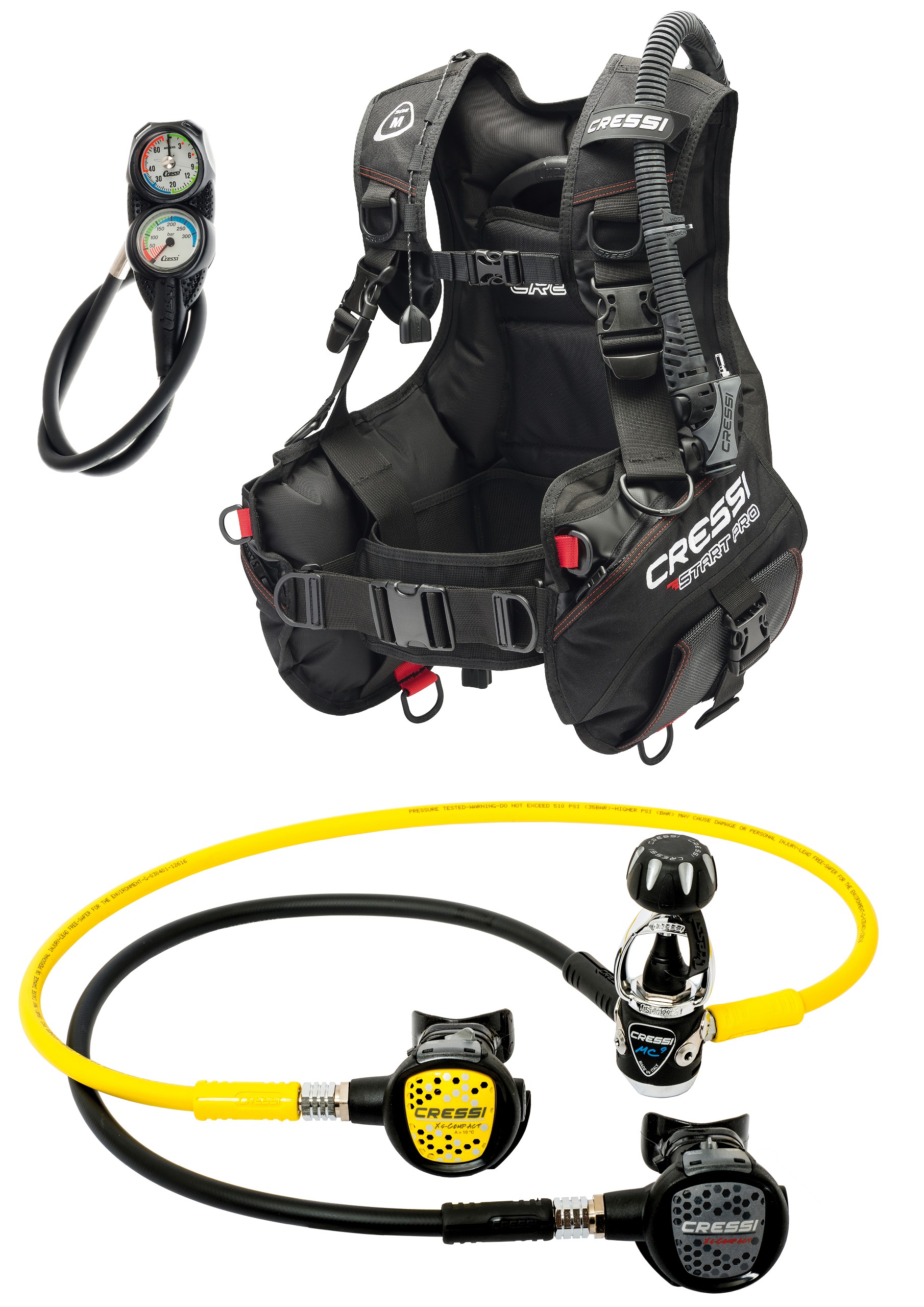 Cressi Start Pro Scuba - Set Cressi Professional Scuba Diving Equipment